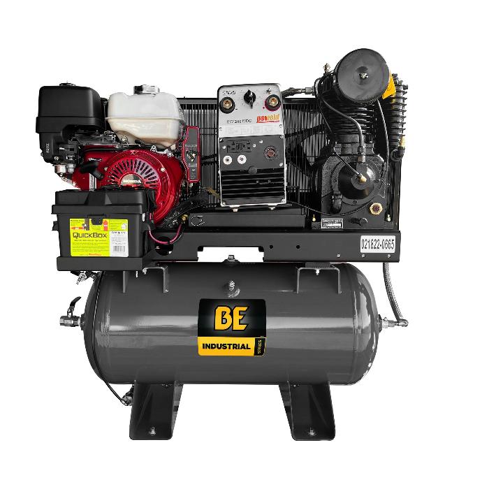 19 CFM @ 175 PSI - 30 GALLON AIR COMPRESSOR, GENERATOR, WELDER, WITH ...